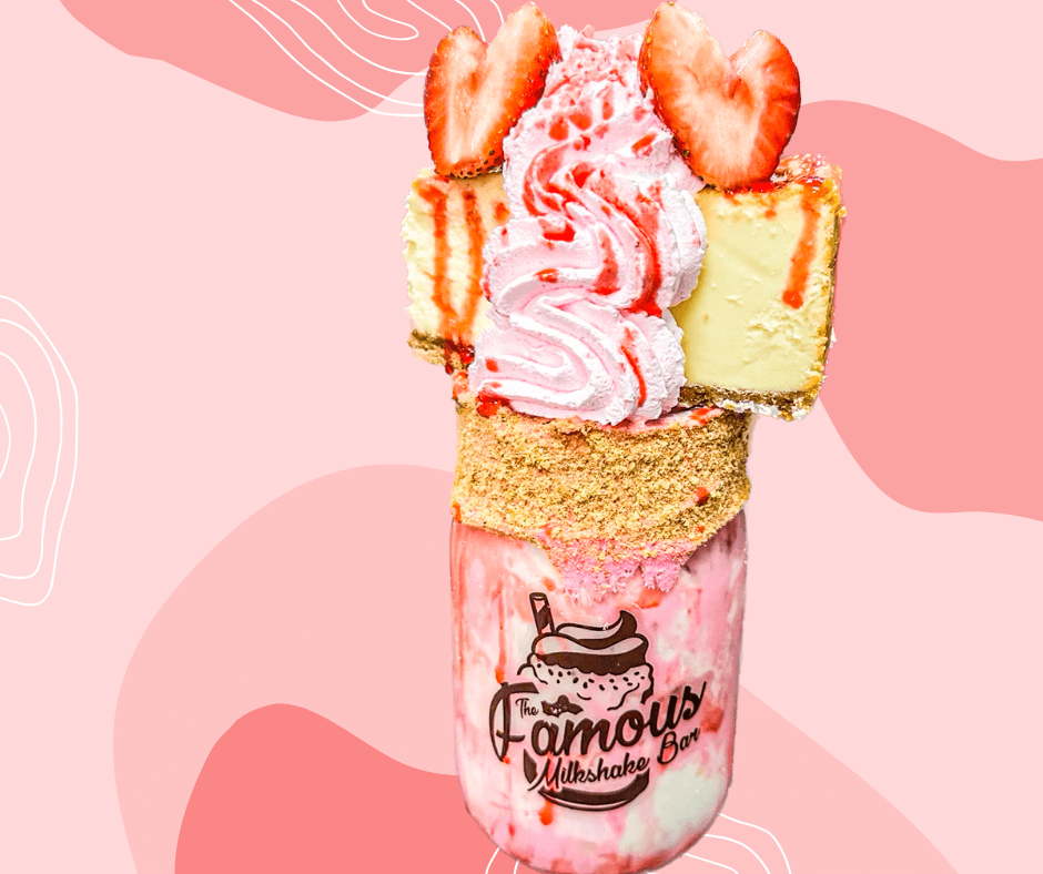 Strawberry, Cheesecake, And Cream – Milkshakes Make us Happy!